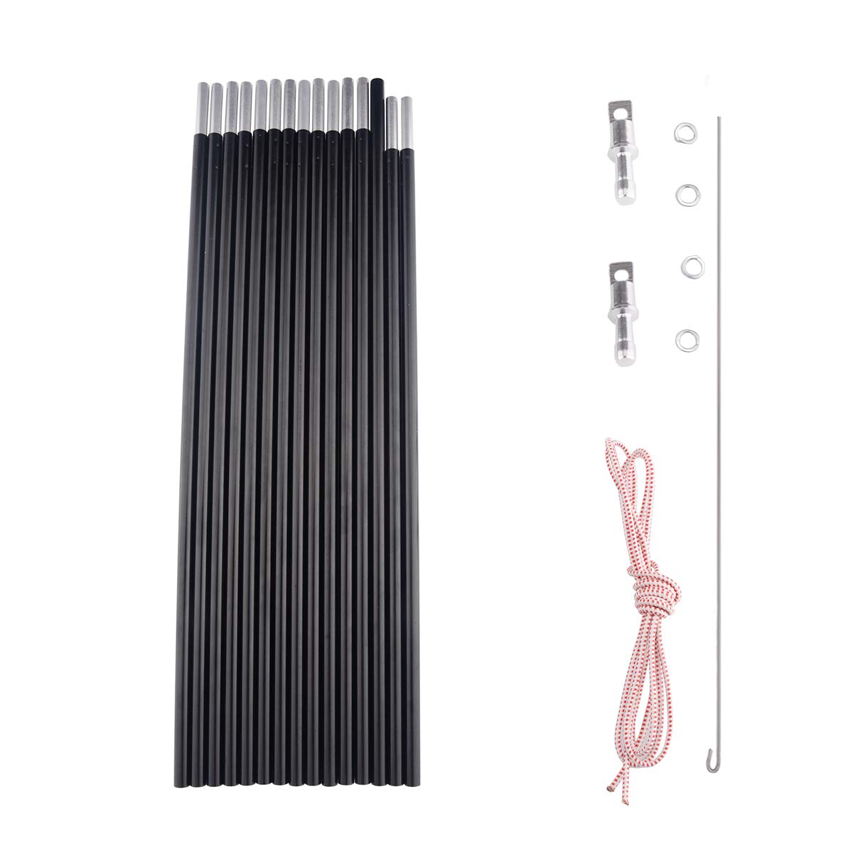 Aluminum Tent Pole Tent Poles Replacement, Fits Female and Male Ends ...
