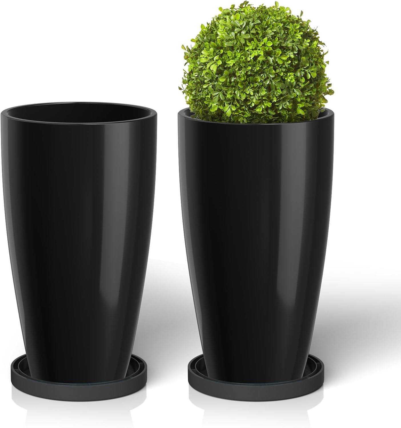 Amazon.com : ZMTECH 21 Inch Tall Plant Pots for Indoor & Outdoor Use ...