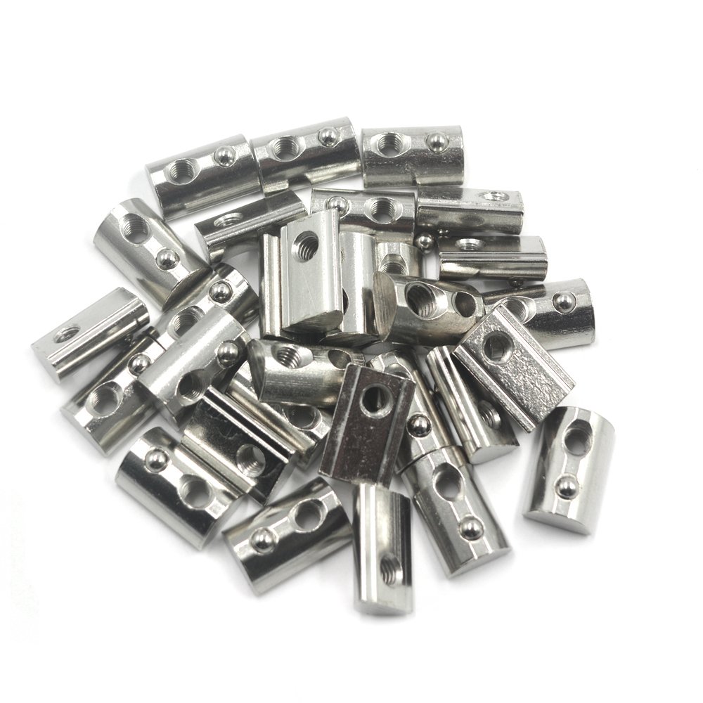 M6 Thread T Spring Nut,Mergorun Silver European Standard 45 Series ...