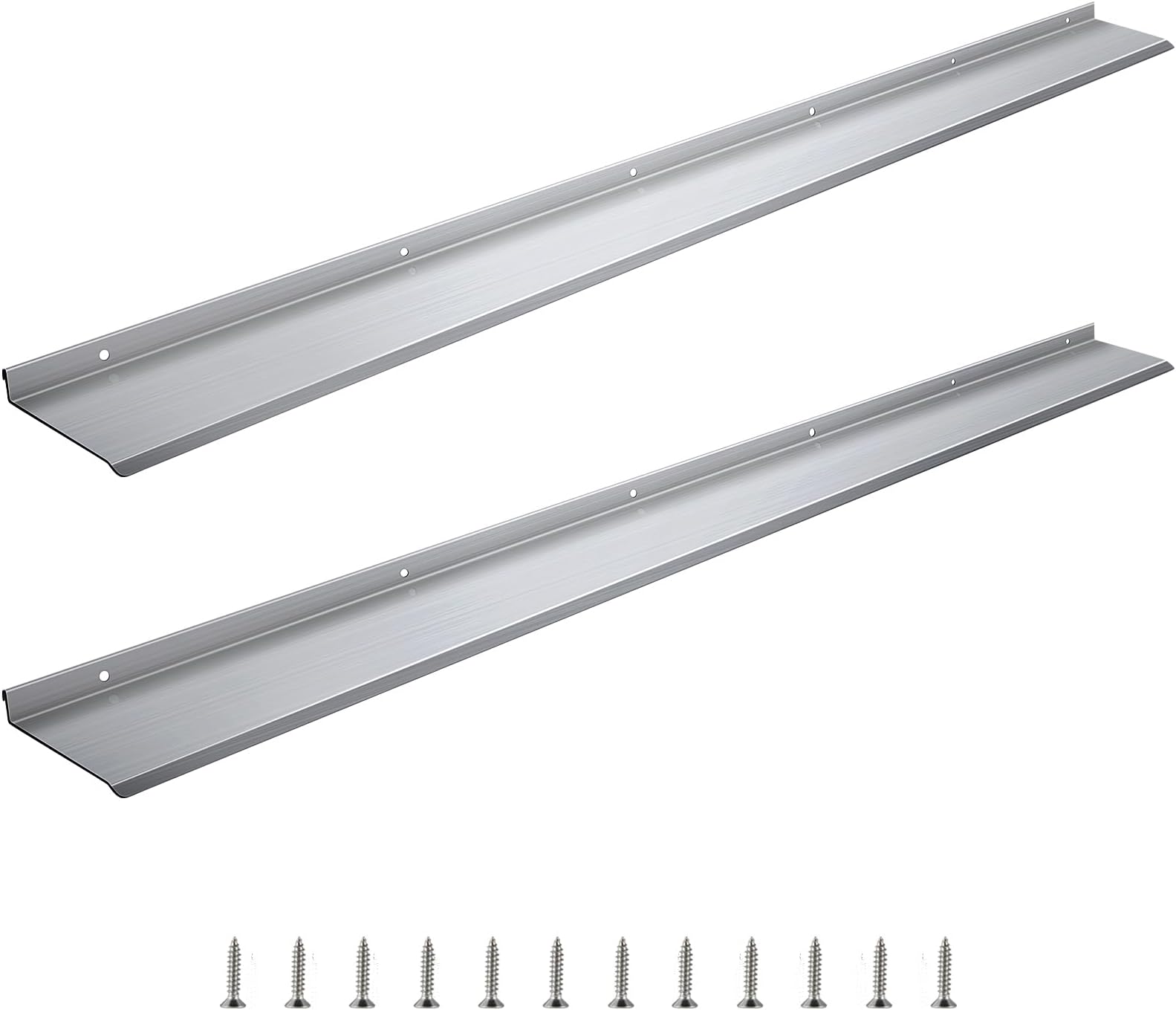 Sanbege 2 Pcs Stainless Steel Door Rain Drip Guard, 40" L x 2.5" W ...