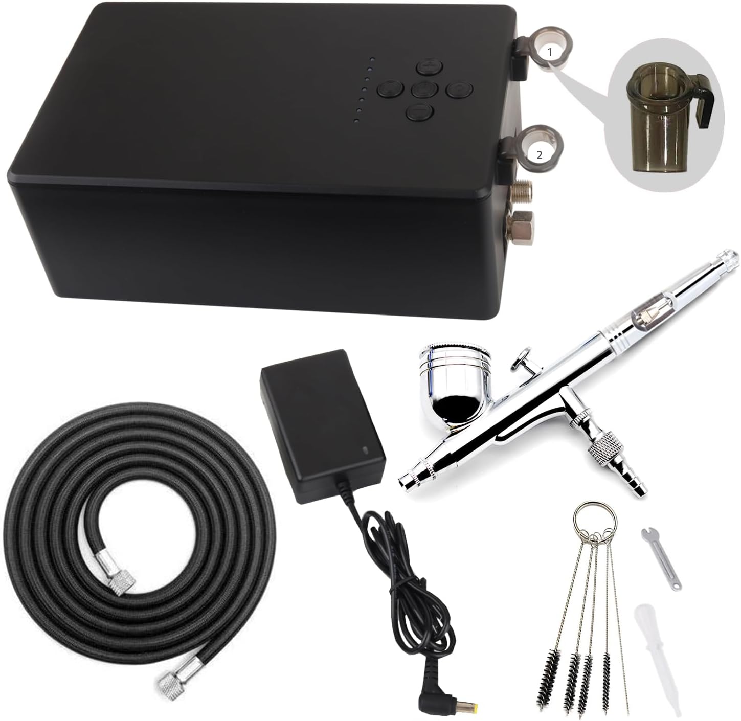 Amazon.com: Gocheer Airbrush Kit with Air Compressor, 48 PSI High ...