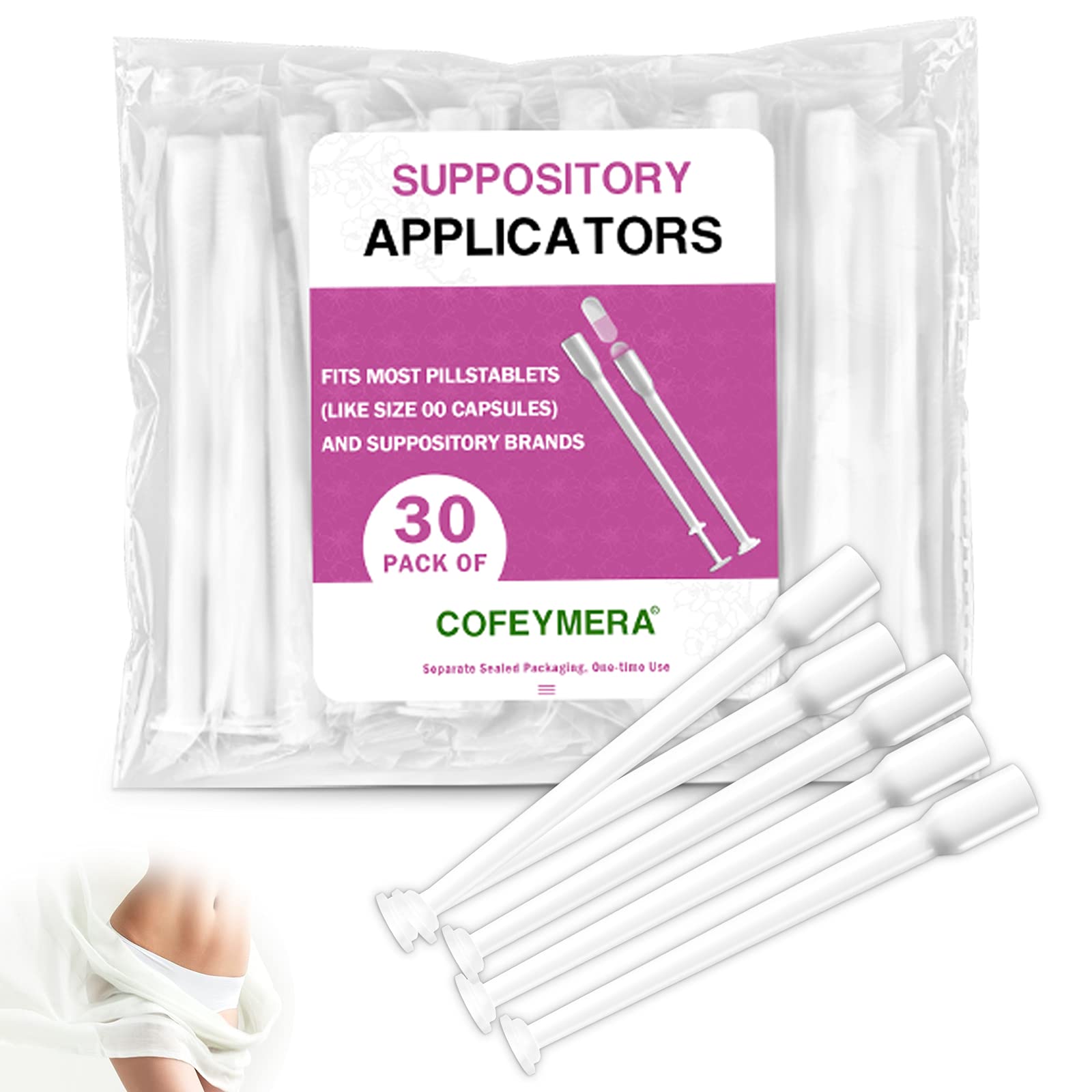 Buy Disposable Vaginial Suppository Applicator Individually Wrapped ...
