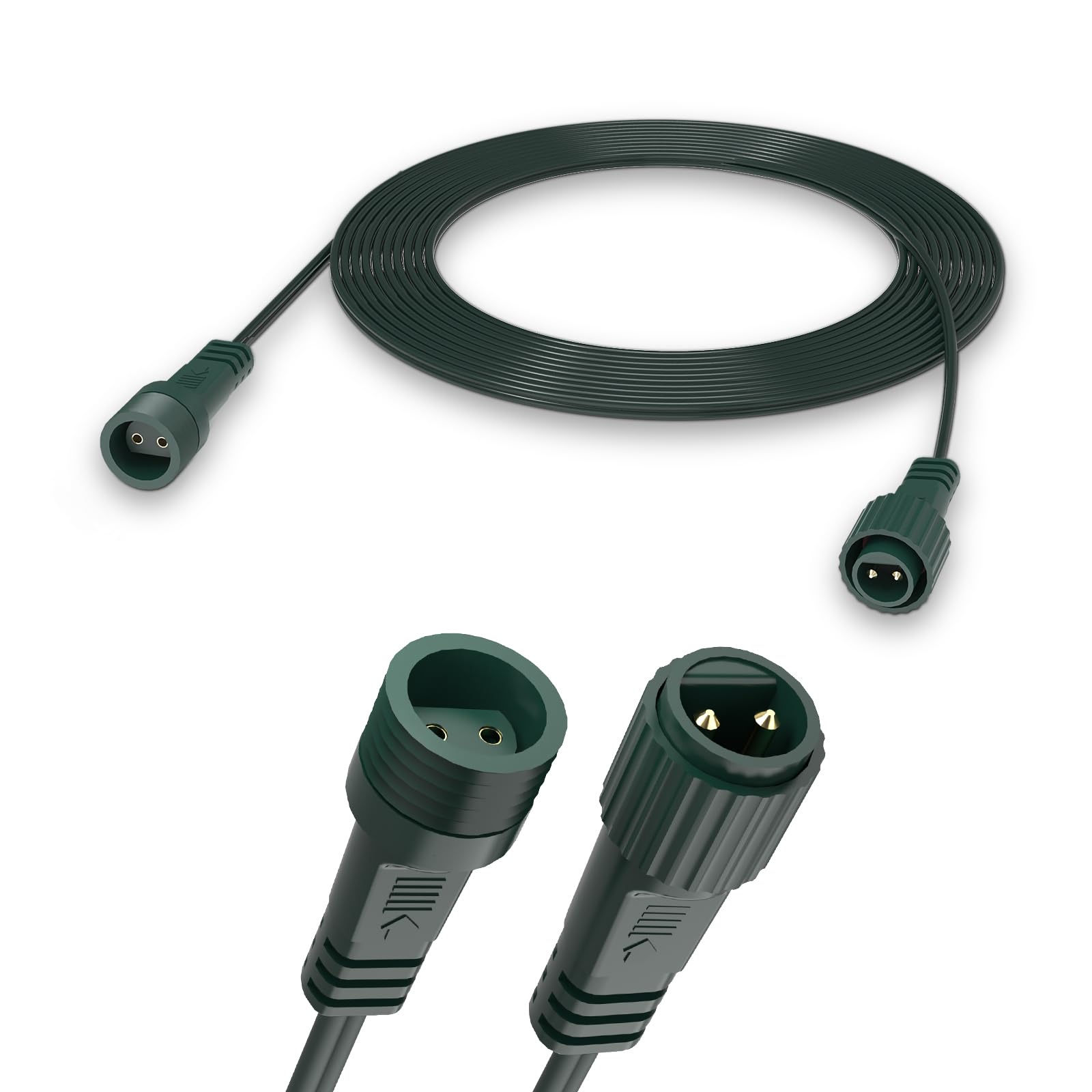 Buy 10m/33ft Christmas Lights Extension Cable, Dalugo IP65 Waterproof 2 ...