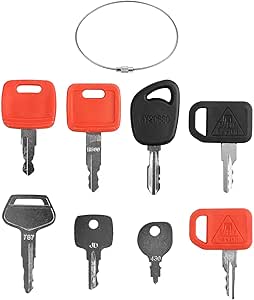 Amazon.com: VIDABTE Construction Ignition Keys Master Set,Heavy ...