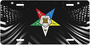 Amazon.com: OES Eastern Star Aluminum Stainless Decorative Car Front ...