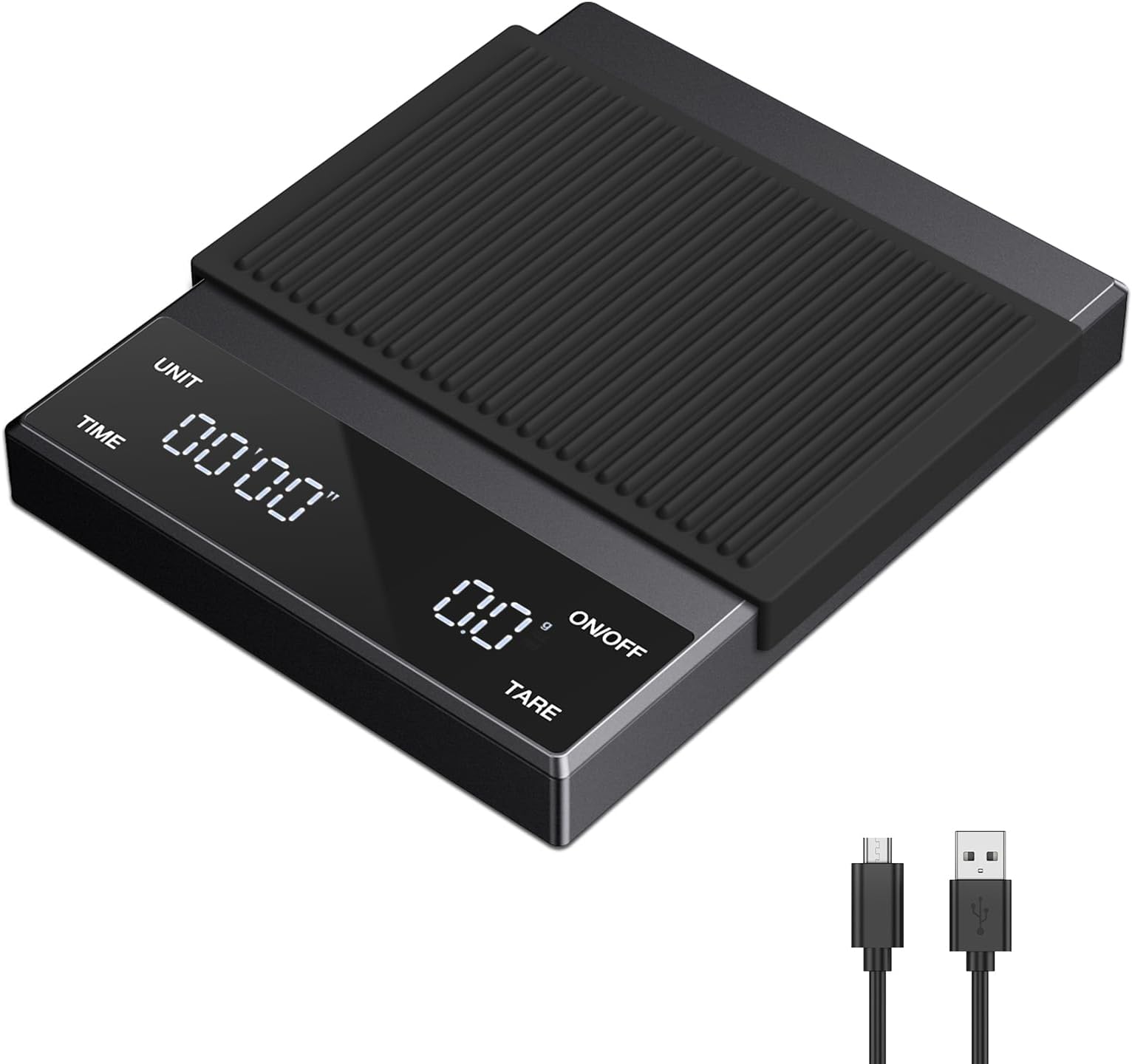 Amazon.com: AMIR Digital Coffee Scale with Timer, 3Kg/0.1g High Precision Rechargeable Drip ...