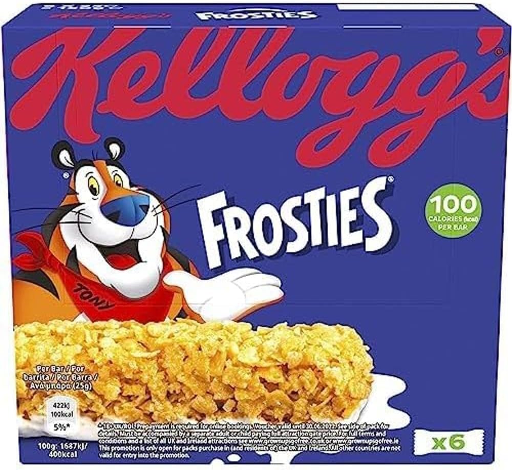 Kellogg's Frosties Cereal and Milk Bar Boxes, 14x6x25 g : Amazon.co.uk ...
