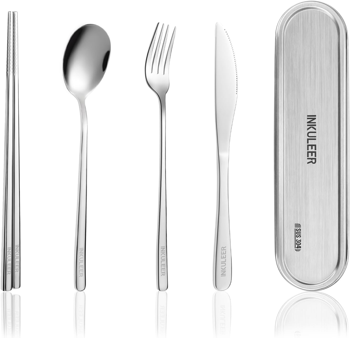 Amazon.com: Zing TTI titanium tableware set, travel tableware with box ...