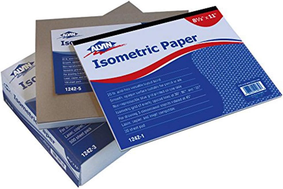 Amazon.com : ALVIN Isometric Paper Model 1242-5, Drafting and Graph ...