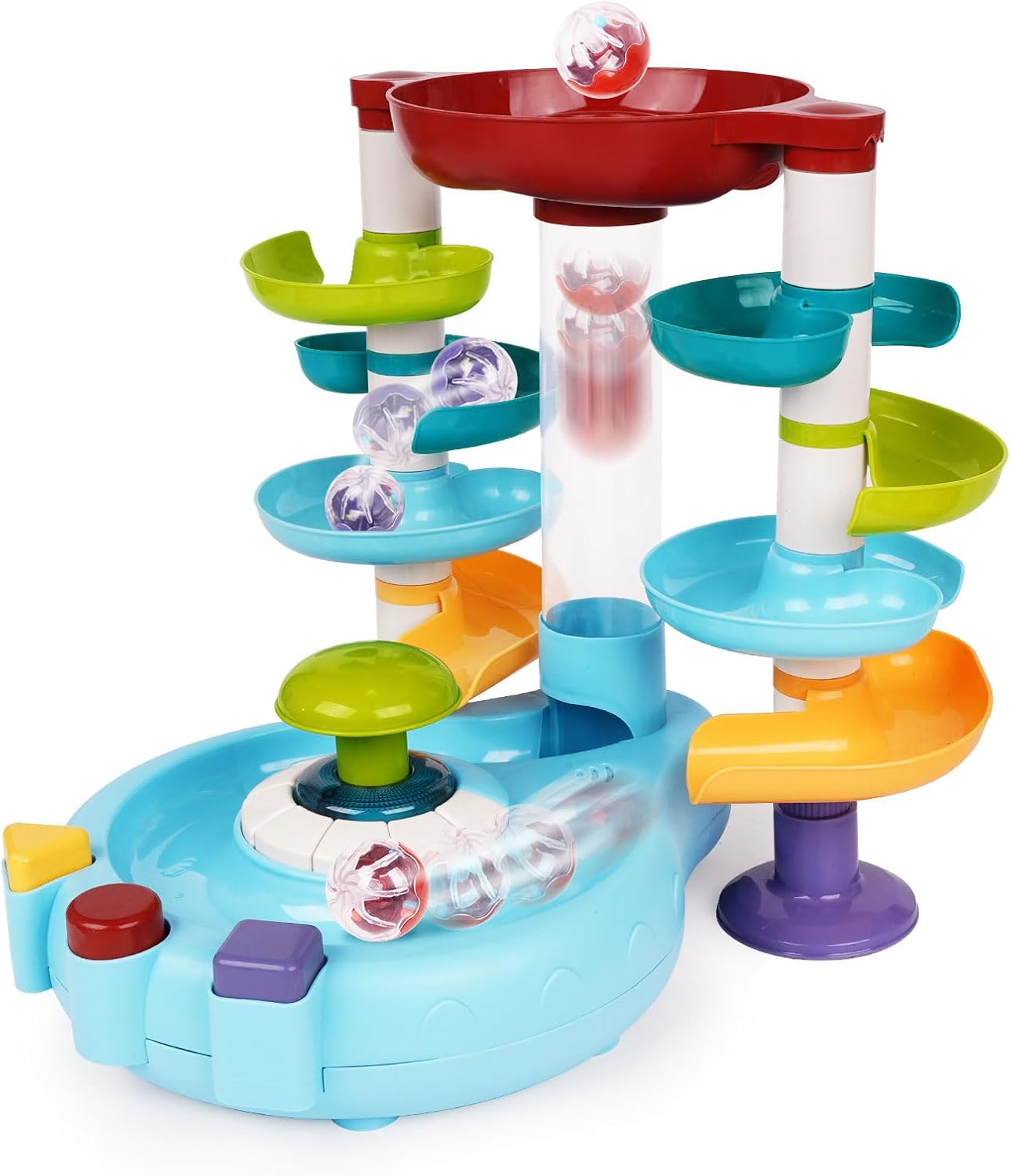 Amazon.com: 4 Layer Ball Drop and Roll Swirling Tower for Baby and ...