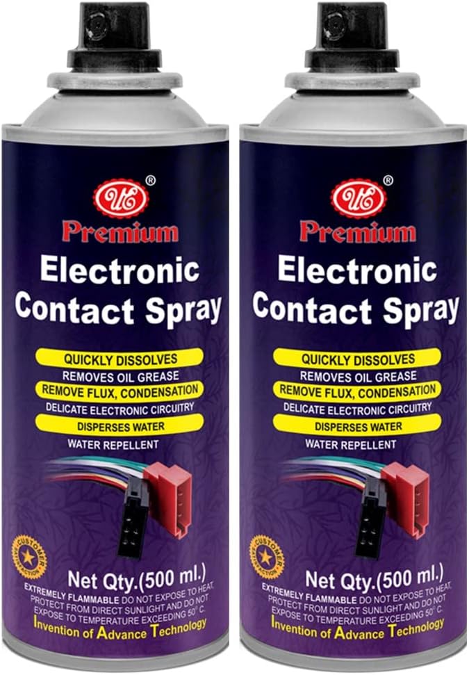 UE Premium Electronic Contact Cleaner - 500ML (Pack of 2) | Cleans ...