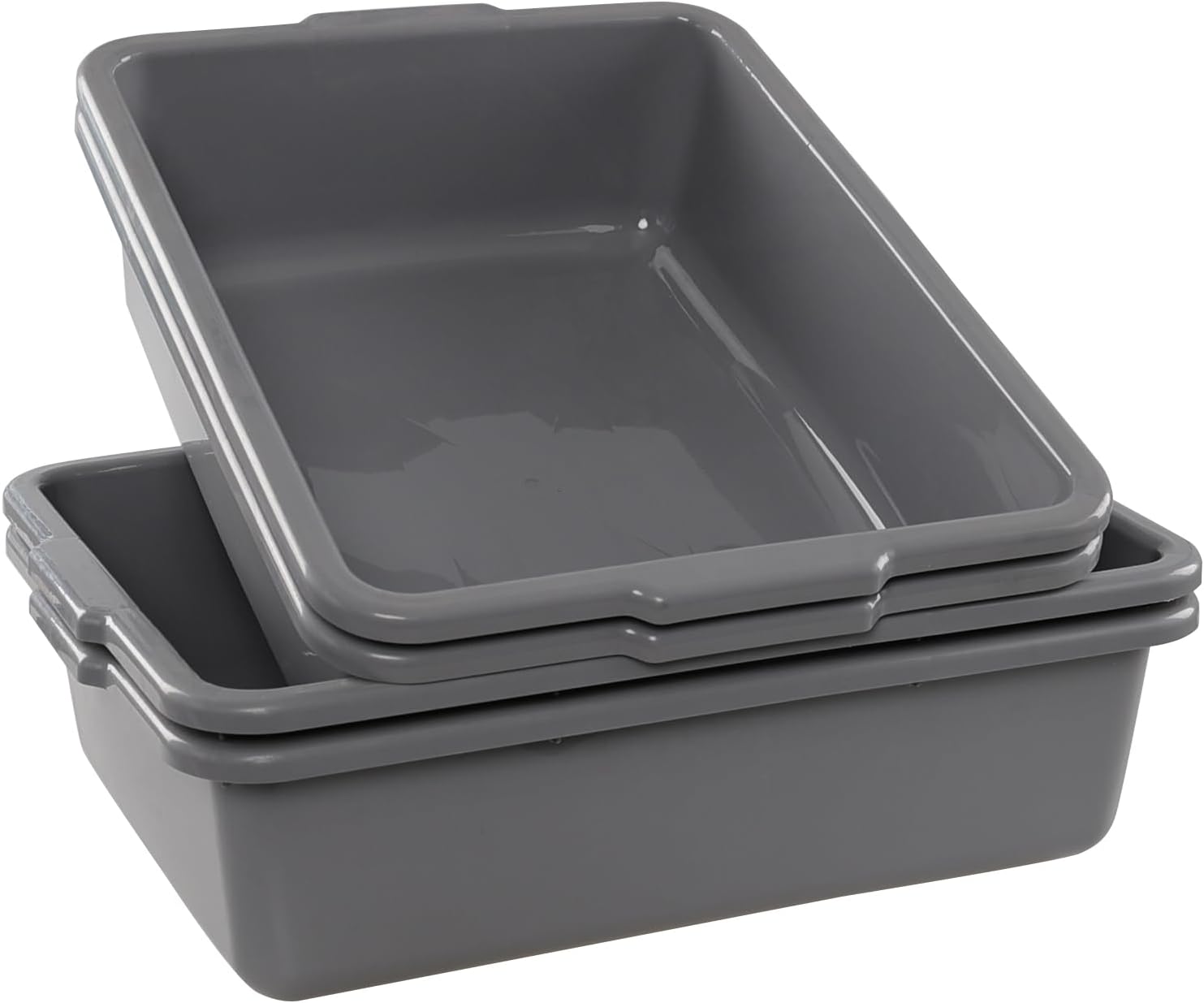 Amazon.com: Douhenhao 4 Pack Commercial Dish Tubs Plastic, 22 L ...