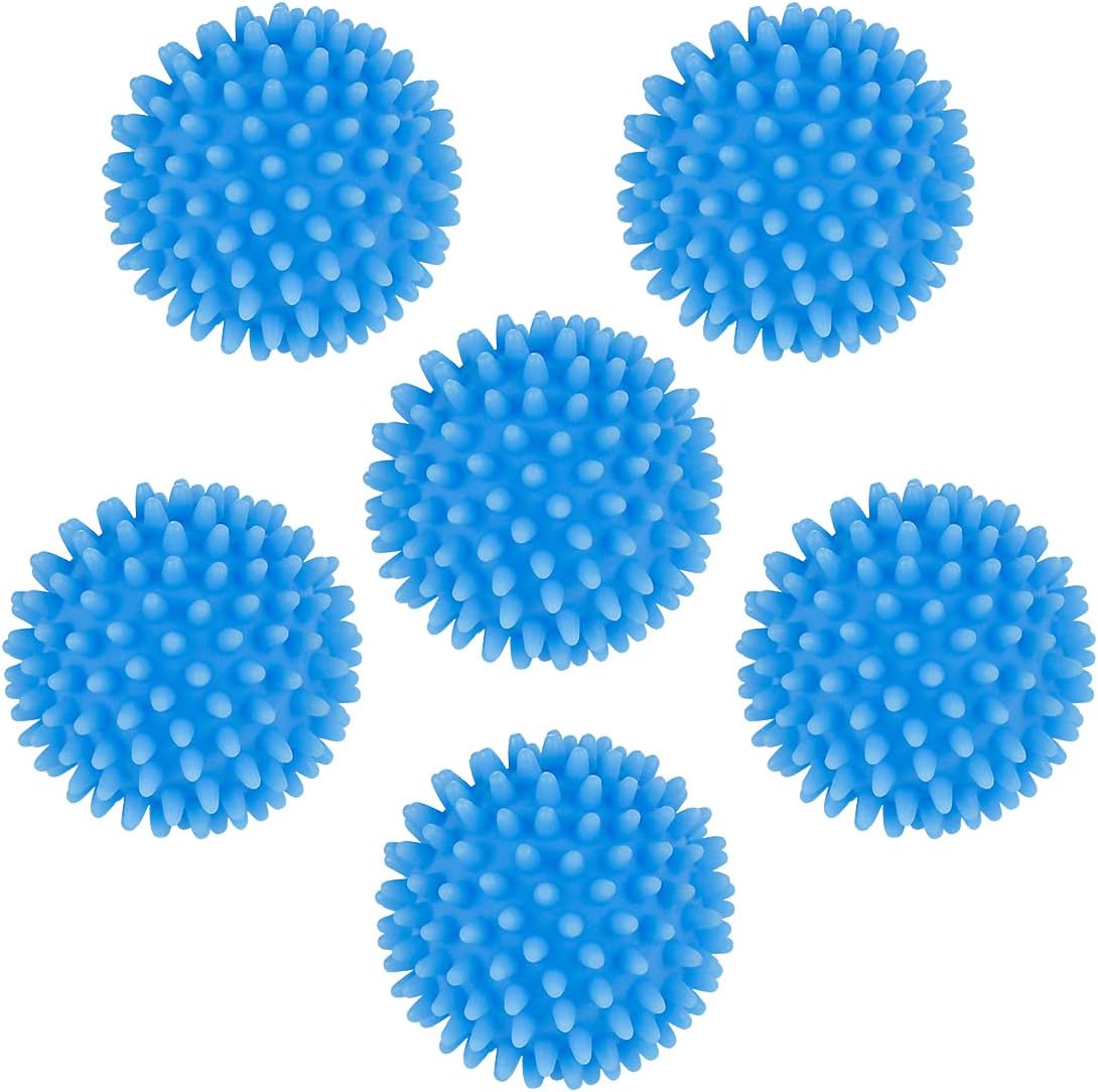 Amazon.com: 6 Pcs Dryer Balls, 2.5 in Reusable Laundry Soften and Fluff ...