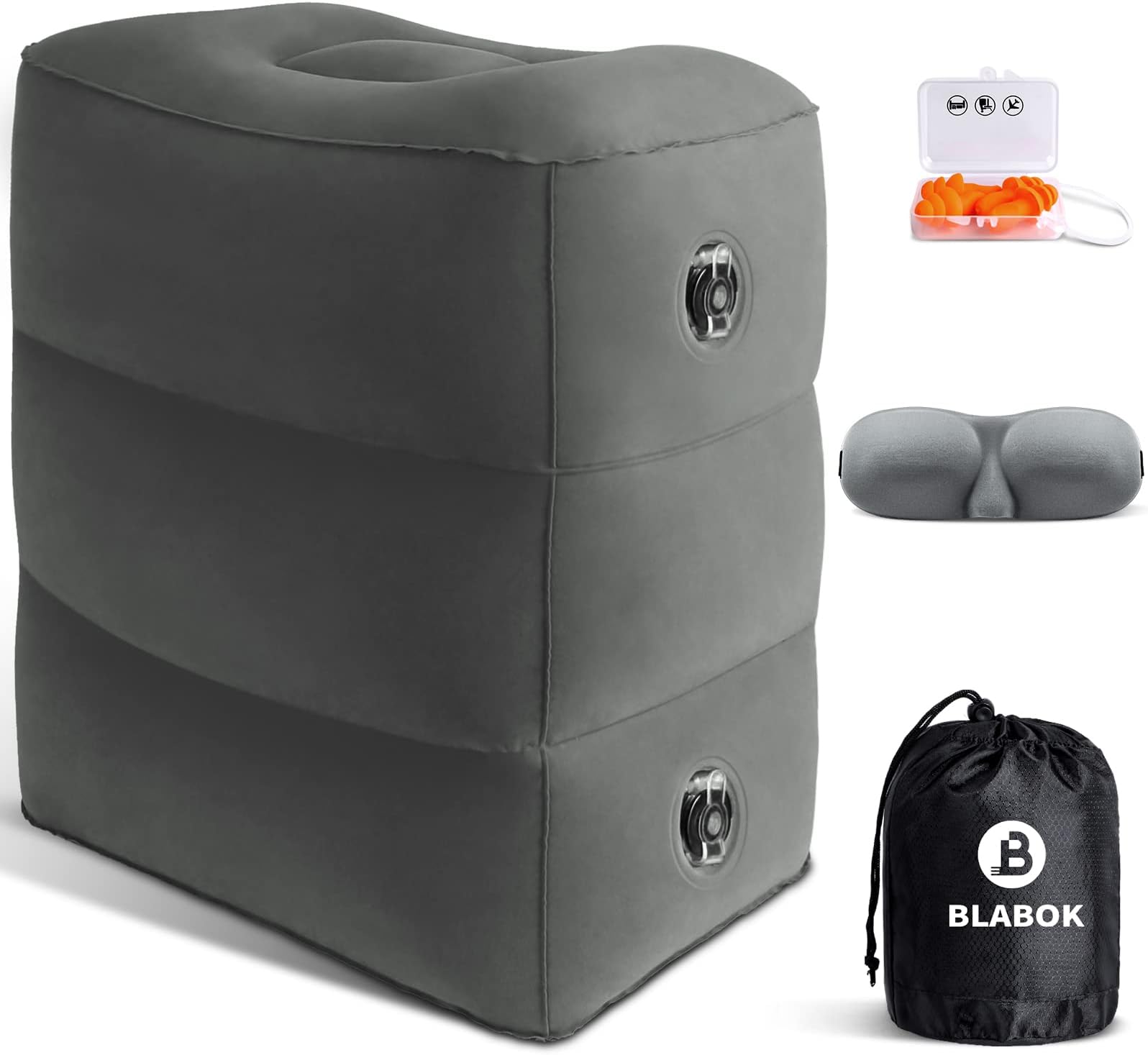 Amazon.com: BLABOK Inflatable Foot Rest for Air Travel, Airplane ...