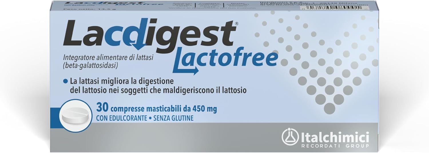 Lacdigest Lactofree - 30 CPR |integratore alimentare di lattasi ...