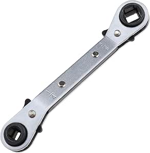 ECSiNG Square Ratchet Wrench 4-In-1 Reversible Spanner HVAC Maintenance ...