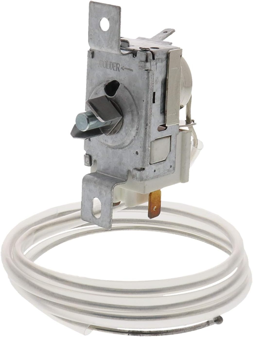 Amazon.com: Whirlpool 2198202 Thermostat for Refrigerator, Silver ...