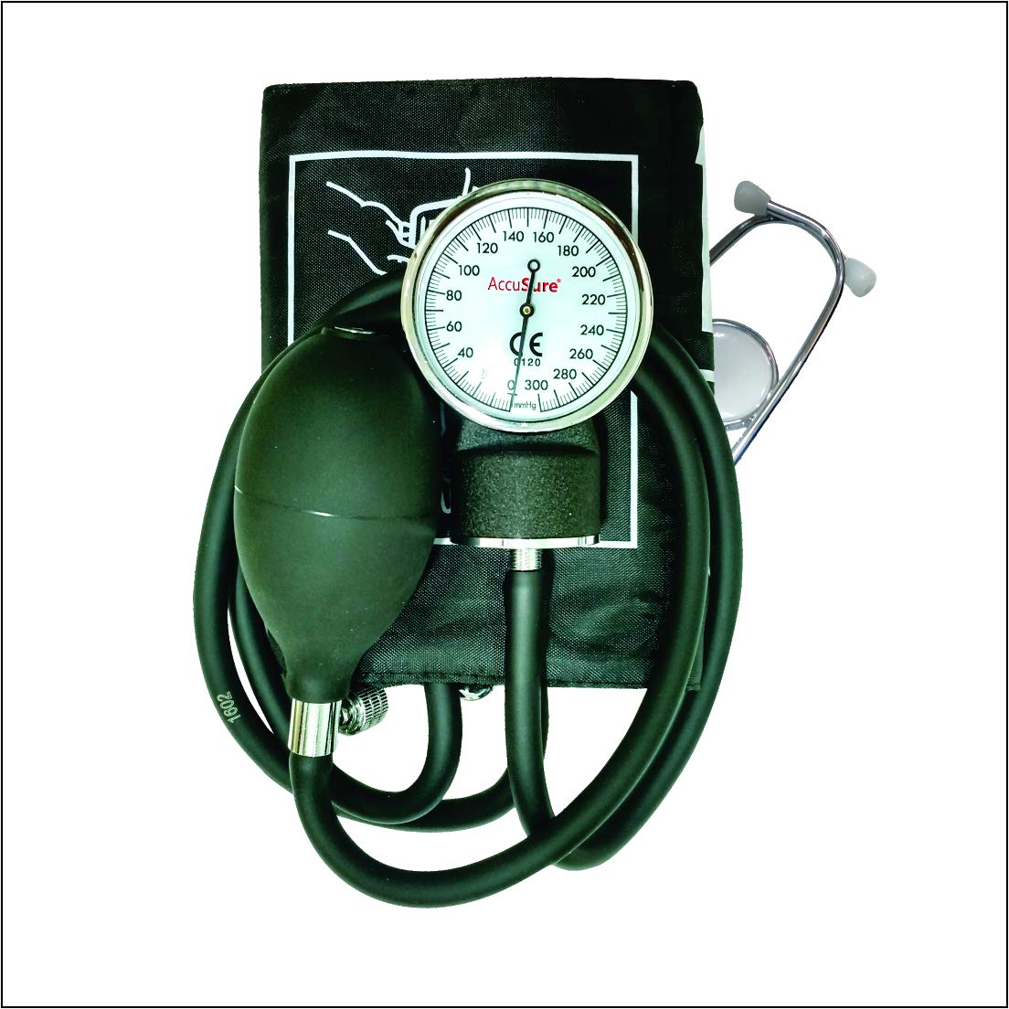 AccuSure Aneroid Sphygmomanometer Stethoscope : Amazon.in: Health ...