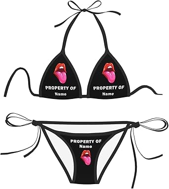 Amazon.com: Custom Faces Bikini Swimsuit Set for Women Two Piece ...