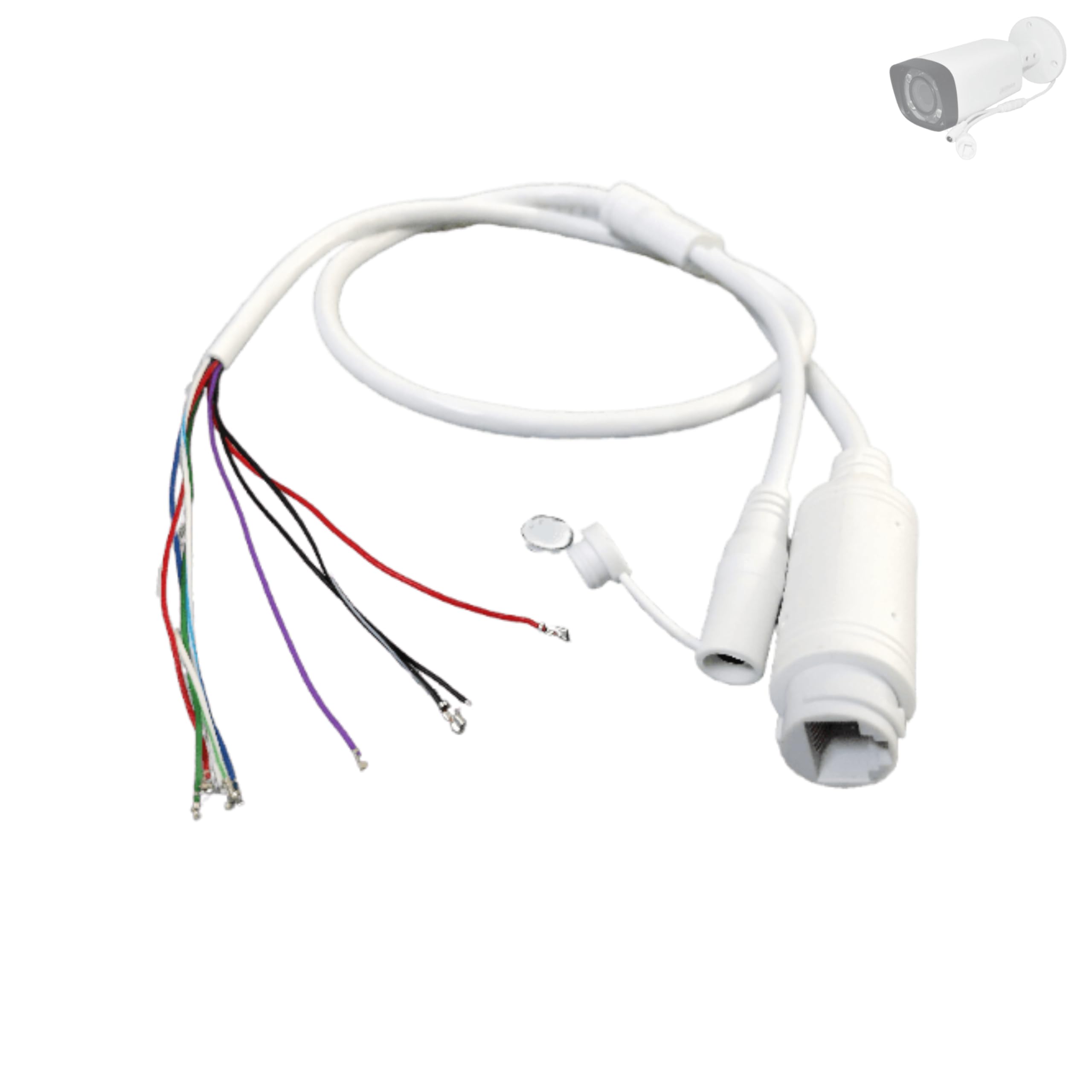 PARUHT IP Camera Cable Module Video Power Cable for POE RJ45 CCTV ...