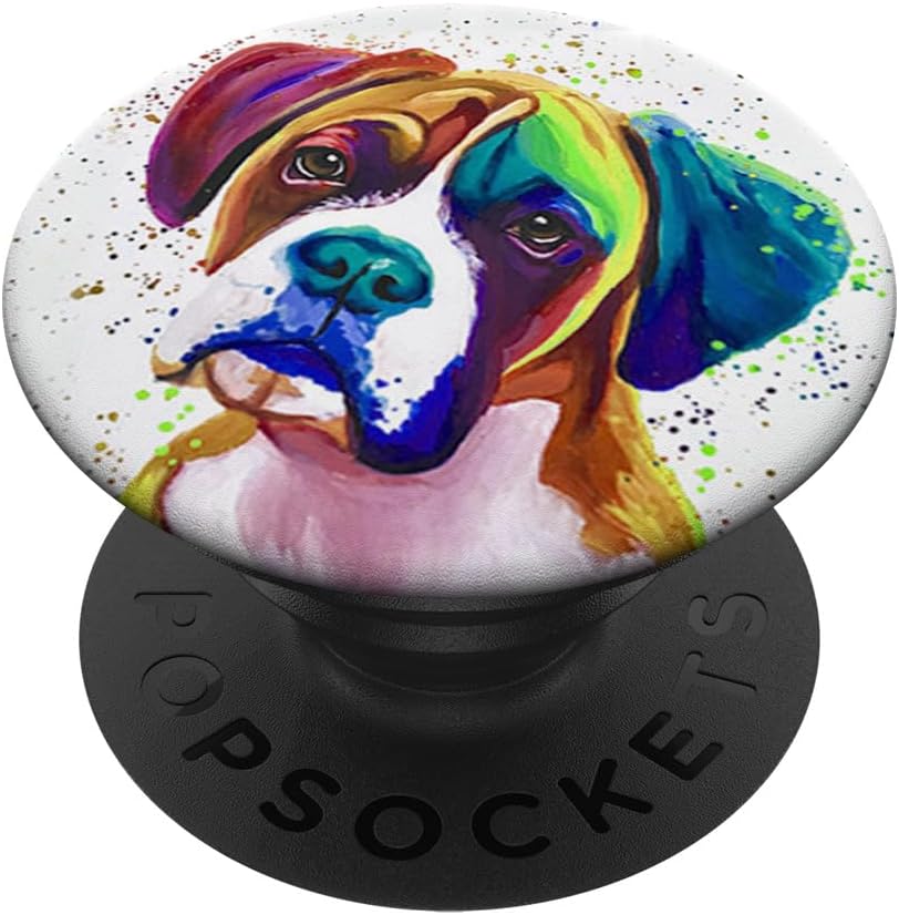 Amazon.com: Womens Funny Boxer Mom Cute Puppy Lover Girly Pop Socket ...