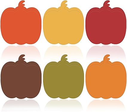 Amazon.com : JarThenaAMCS 24 Pack Fall Sticky Notes Pumpkin Sticky ...