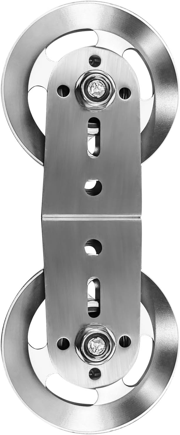 plzzree Swivel Dual Pulleys 360° Rotation Roller Double Pulley Wheel ...