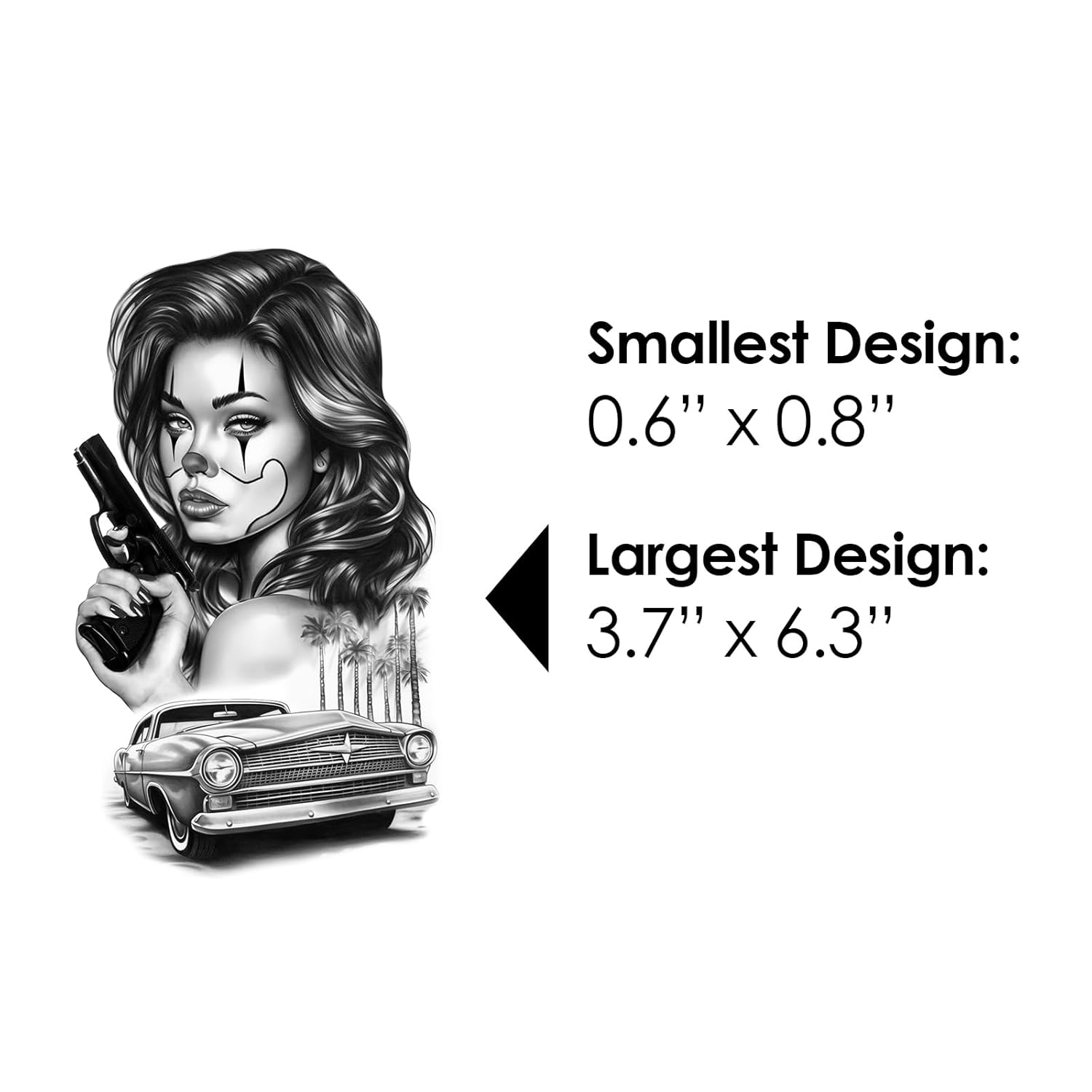 Los Vatos Chicano Vol. I – 38 Designs – Cholo Chola Tatuajes Temporales ...