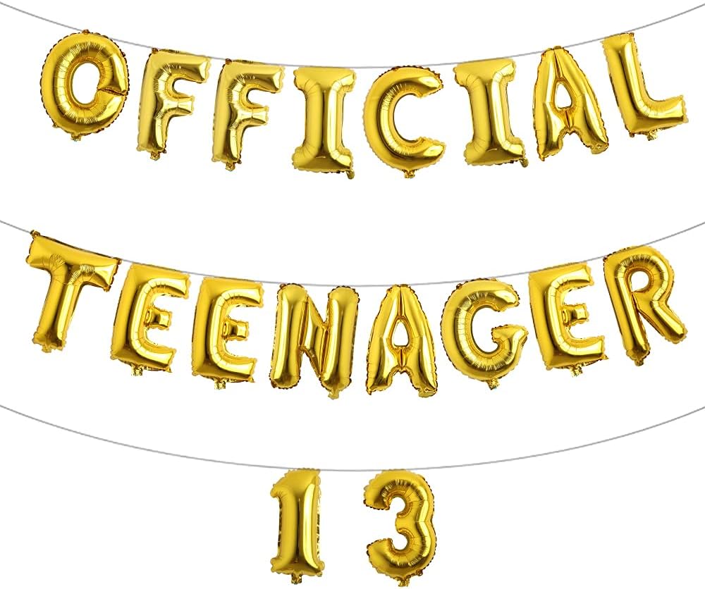 16inch Multicolor Official Teenager Balloons Official Teenager 13 ...
