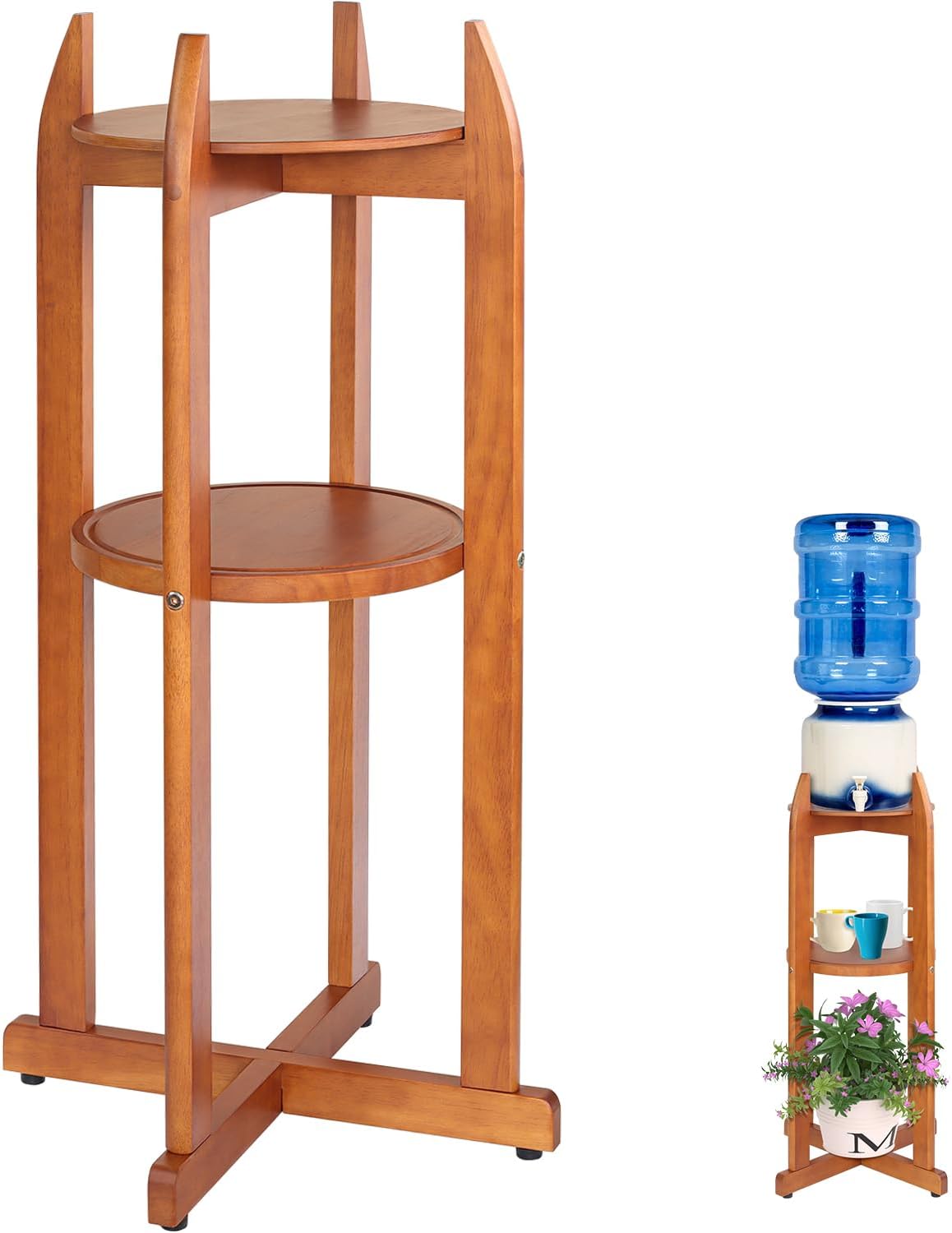 Amazon.com: Aquanation Floor Wood Stand Natural Varnish, 27" for Water ...