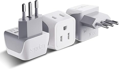 Amazon.com: Ceptics Italy Travel Plug Adapter, Chile Plug Adapter with ...