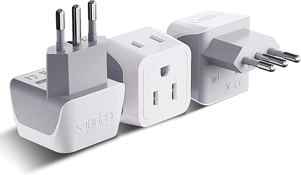 Amazon.com: Ceptics Italy Travel Plug Adapter, Chile Plug Adapter with ...