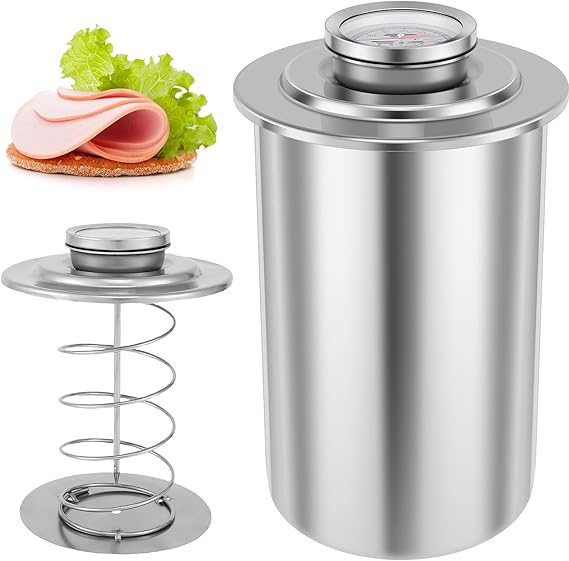 Amazon.com: KTZCTPCA Ham Meat Press Maker with Thermometer, Stainless ...