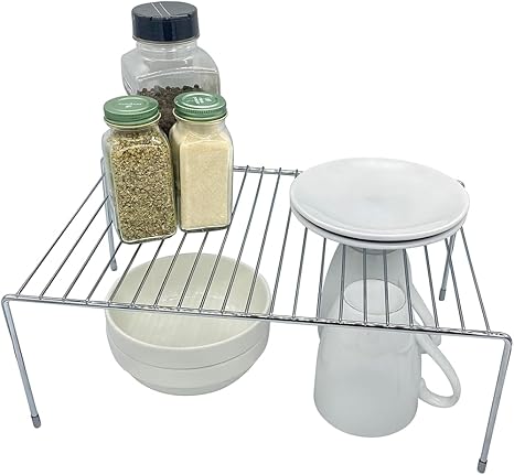 Amazon.com: Evelots Kitchen Cabinet Wire Shelf Organizer/Rack - 4 Pack ...