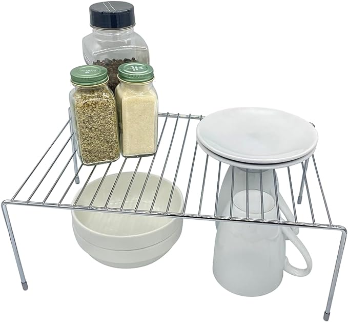 Amazon.com: Evelots Kitchen Cabinet Wire Shelf Organizer/Rack - 4 Pack ...