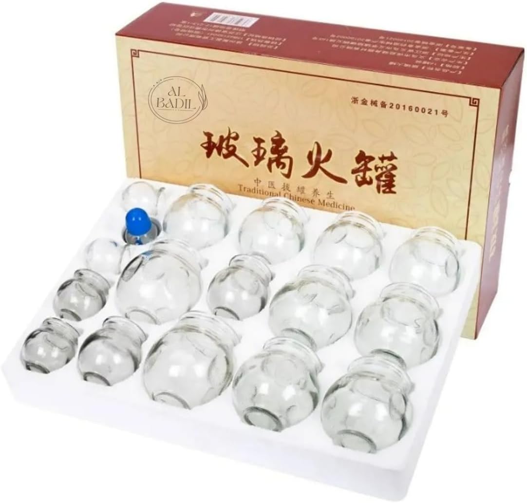 Coffret Complet De 16 ventouses en Verre Solide pour pratiquer hijama ...