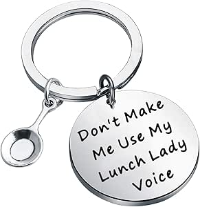 Amazon.com: POTIY Lunch Lady Gift Cafeteria Worker Don't Make Me Use My ...