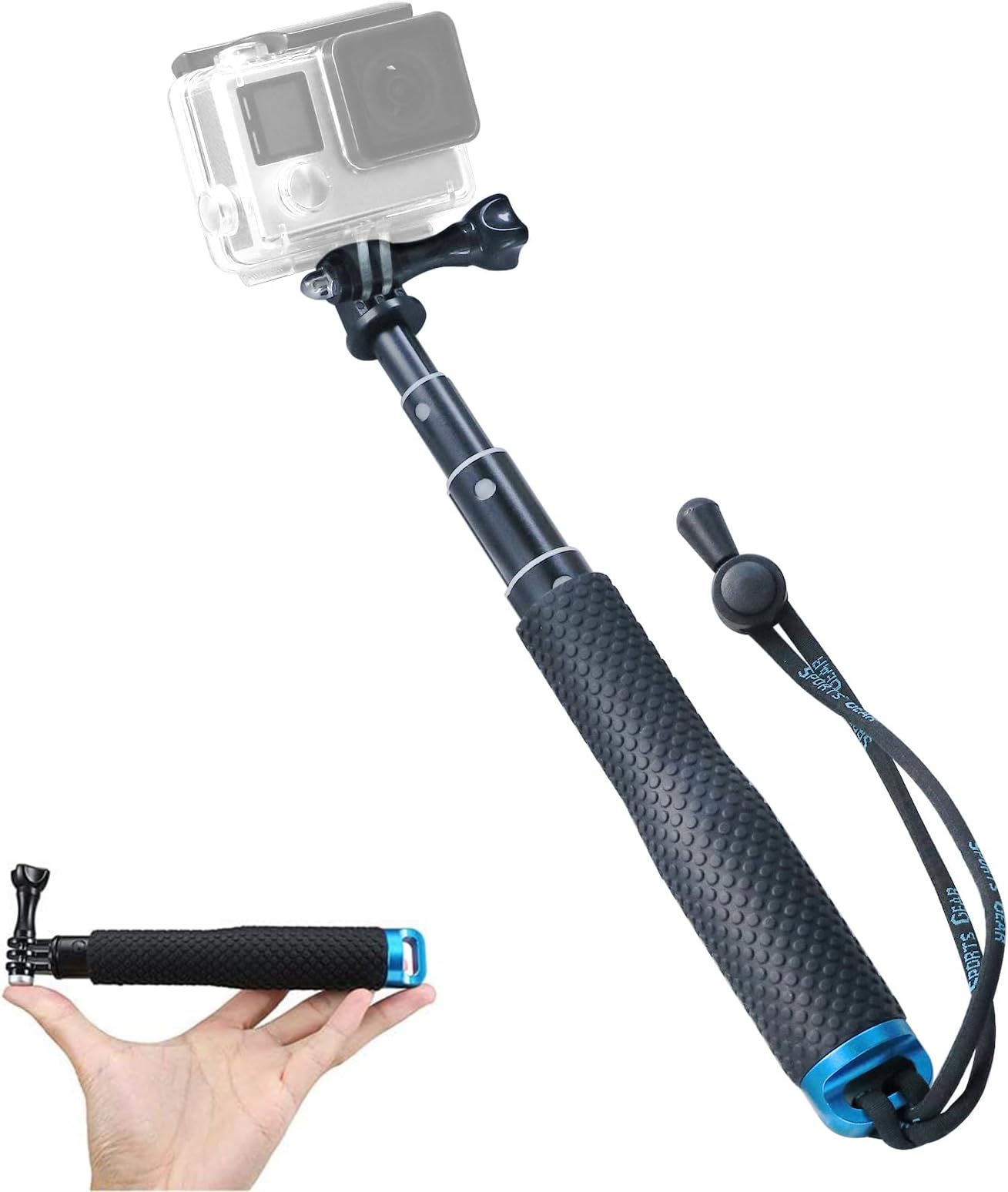 Amazon.com: Mairan 114cm Invisible Selfie Stick, 1/4" Extension ...