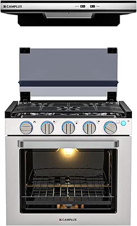 Amazon.com: CAMPLUX 21 Inches RV Gas Range and 22 Inches RV Range Hood ...