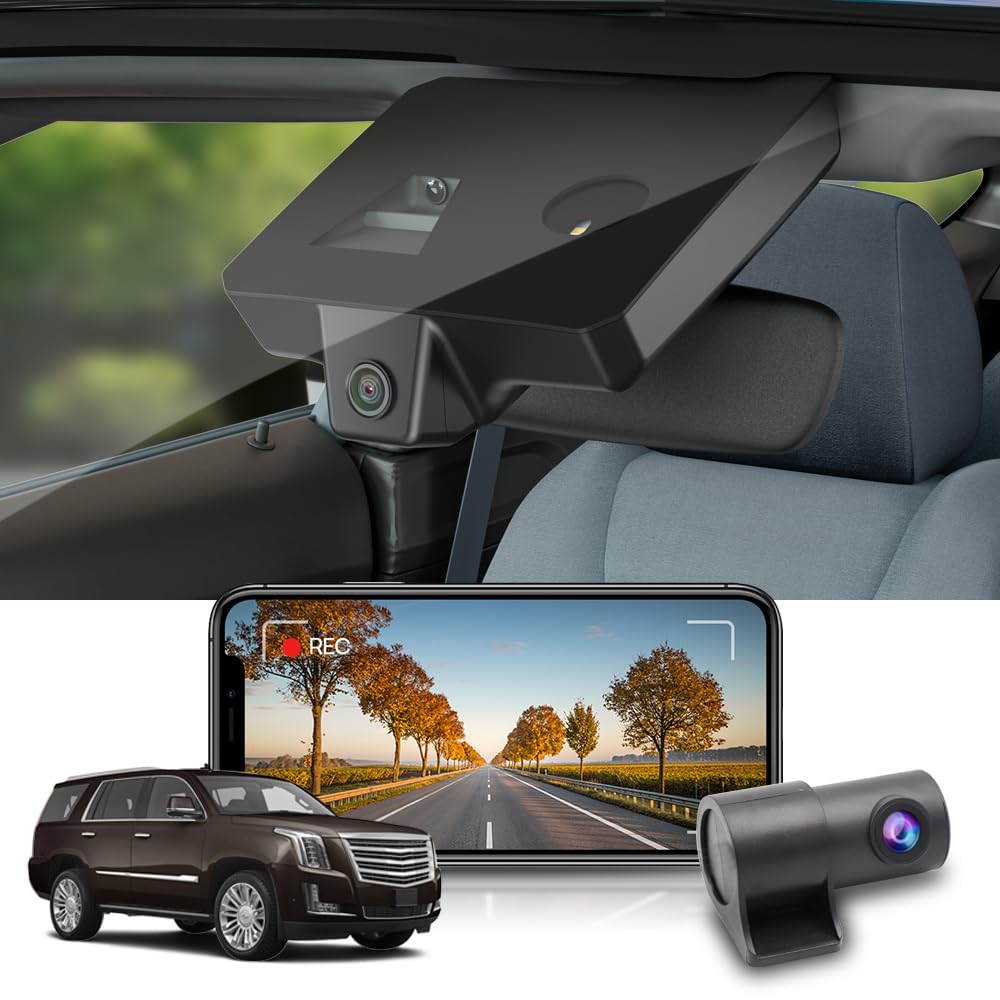 Amazon.com: Fitcamx Front 4K+Rear 1080P Dash Cam Adapts for Cadillac ...