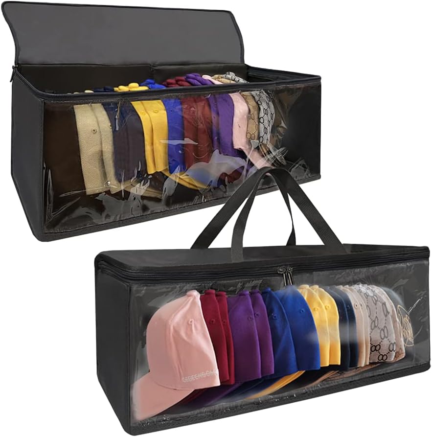 Amazon.com: Fixwal 2 Pack Hat Storage Bag for Baseball, Caps Hat ...