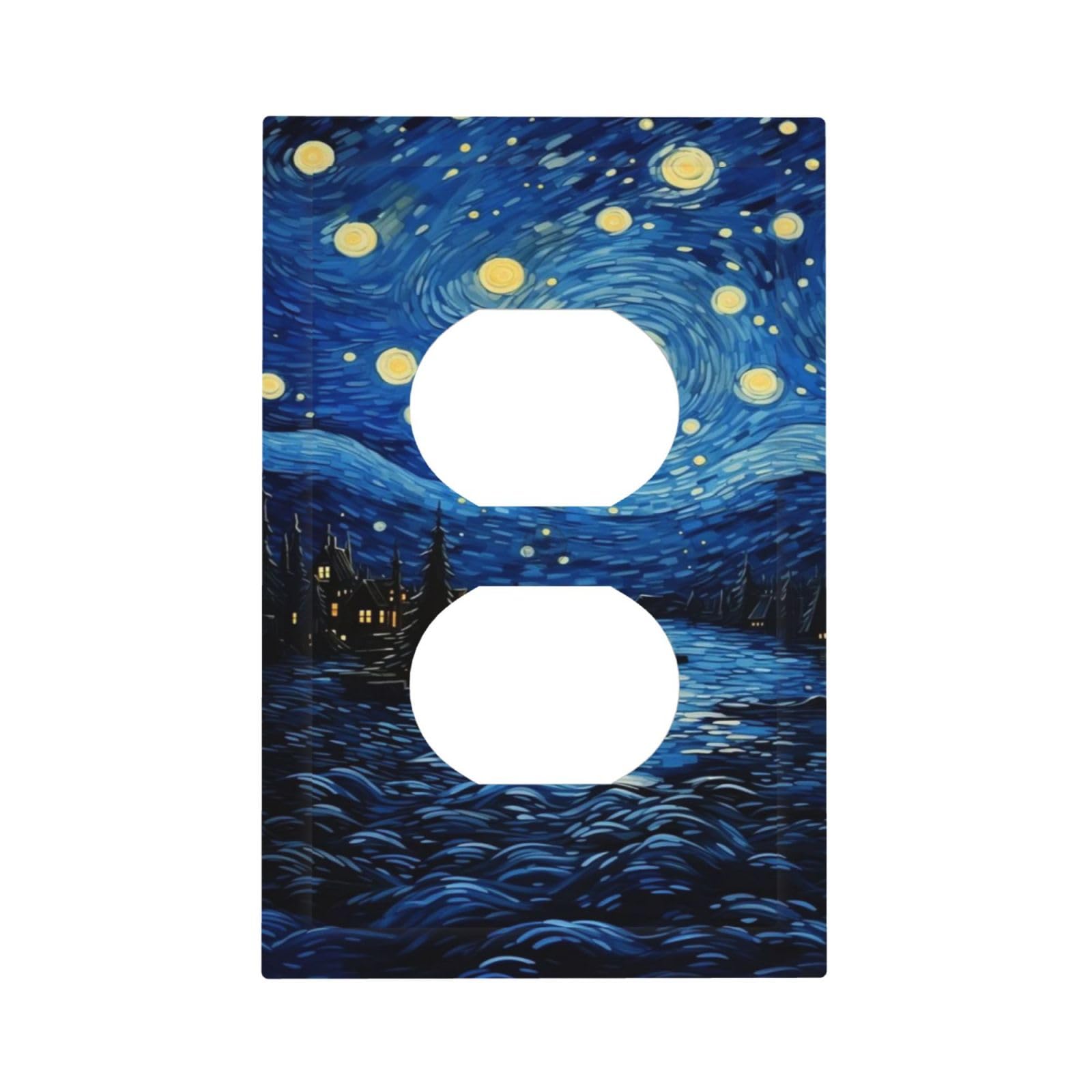 Tewujay Decorative Outlet Cover 1 Gang Abstract Fairy Starry Blue Sky ...