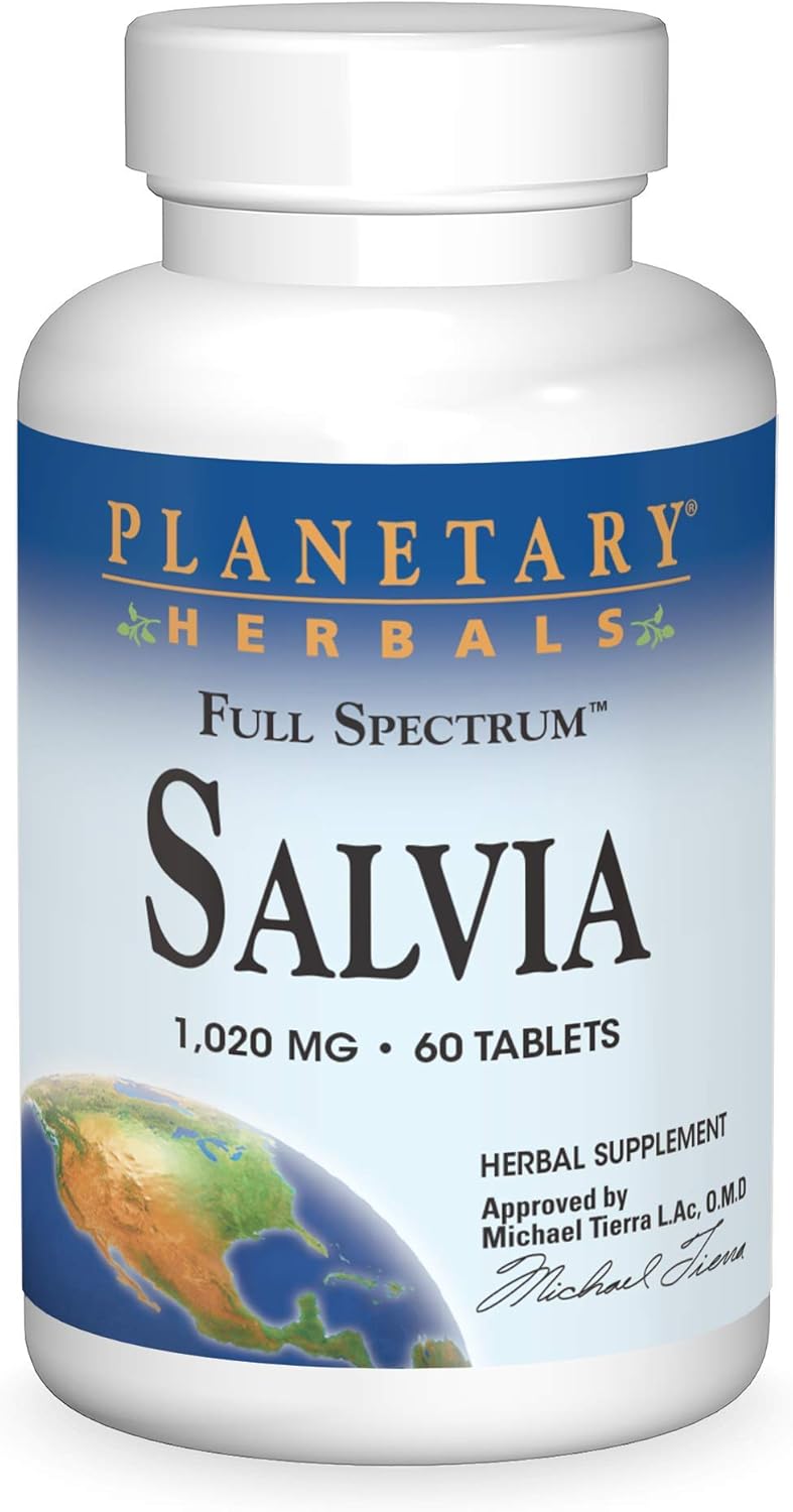 Amazon.com: Planetary Herbals Salvia con MSV 60 tabletas, 60 unidades ...