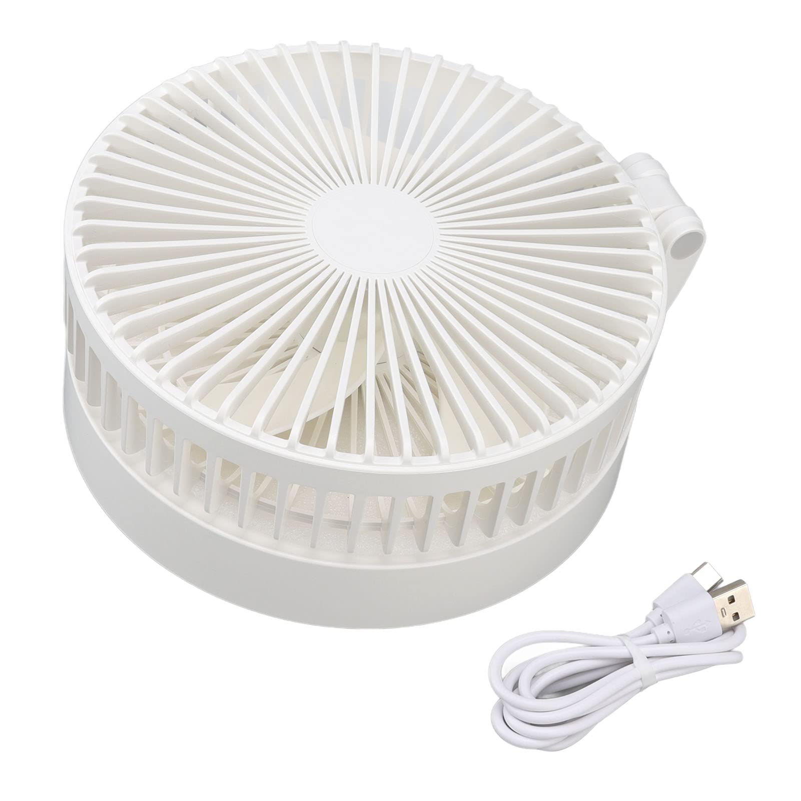 UBEF Oscillating Desk Fan 8.5W Folding Electric Fan 3 Speeds for Office ...
