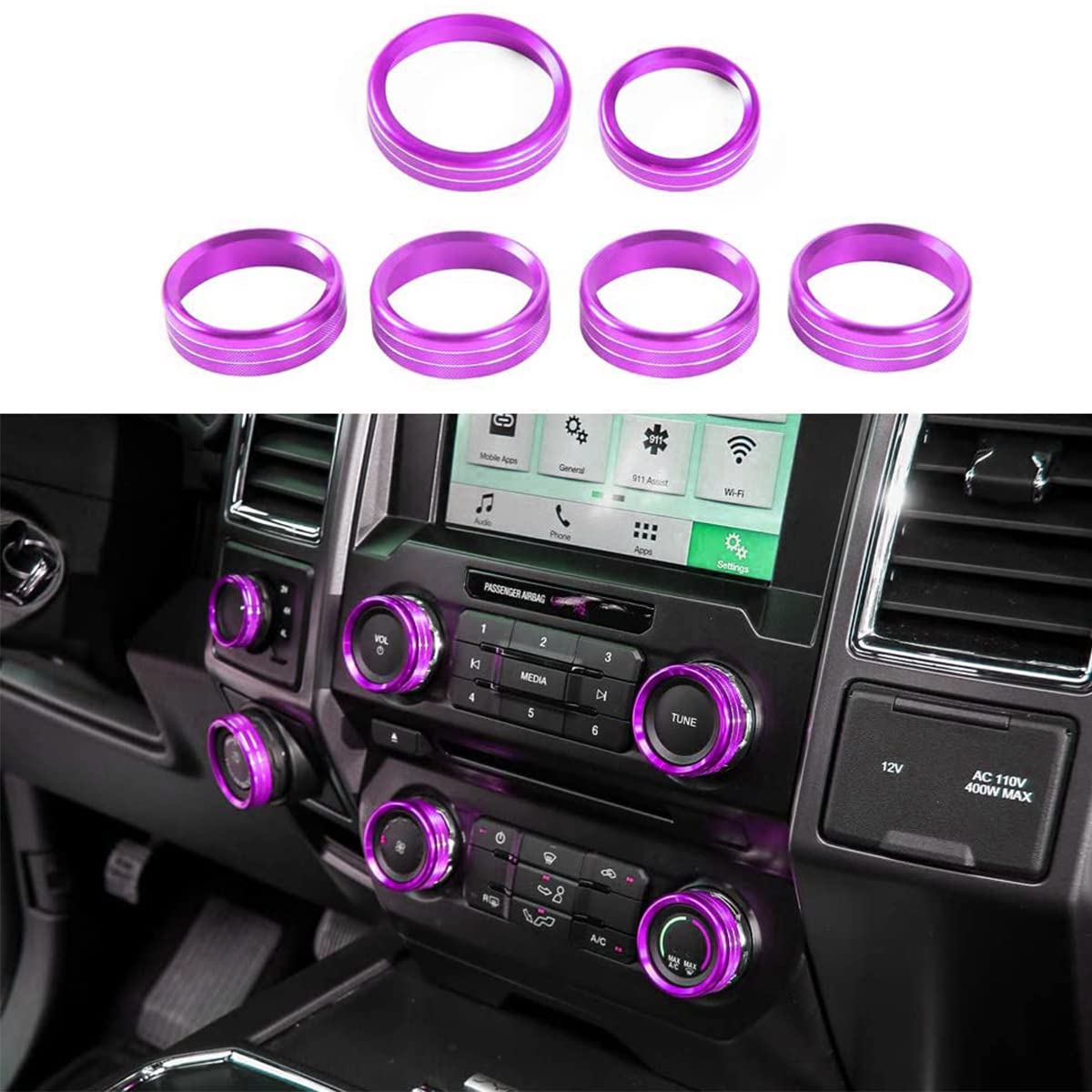 Snapklik.com : For F150 Air Conditioner Switch & Trailer & 4WD & VOL ...