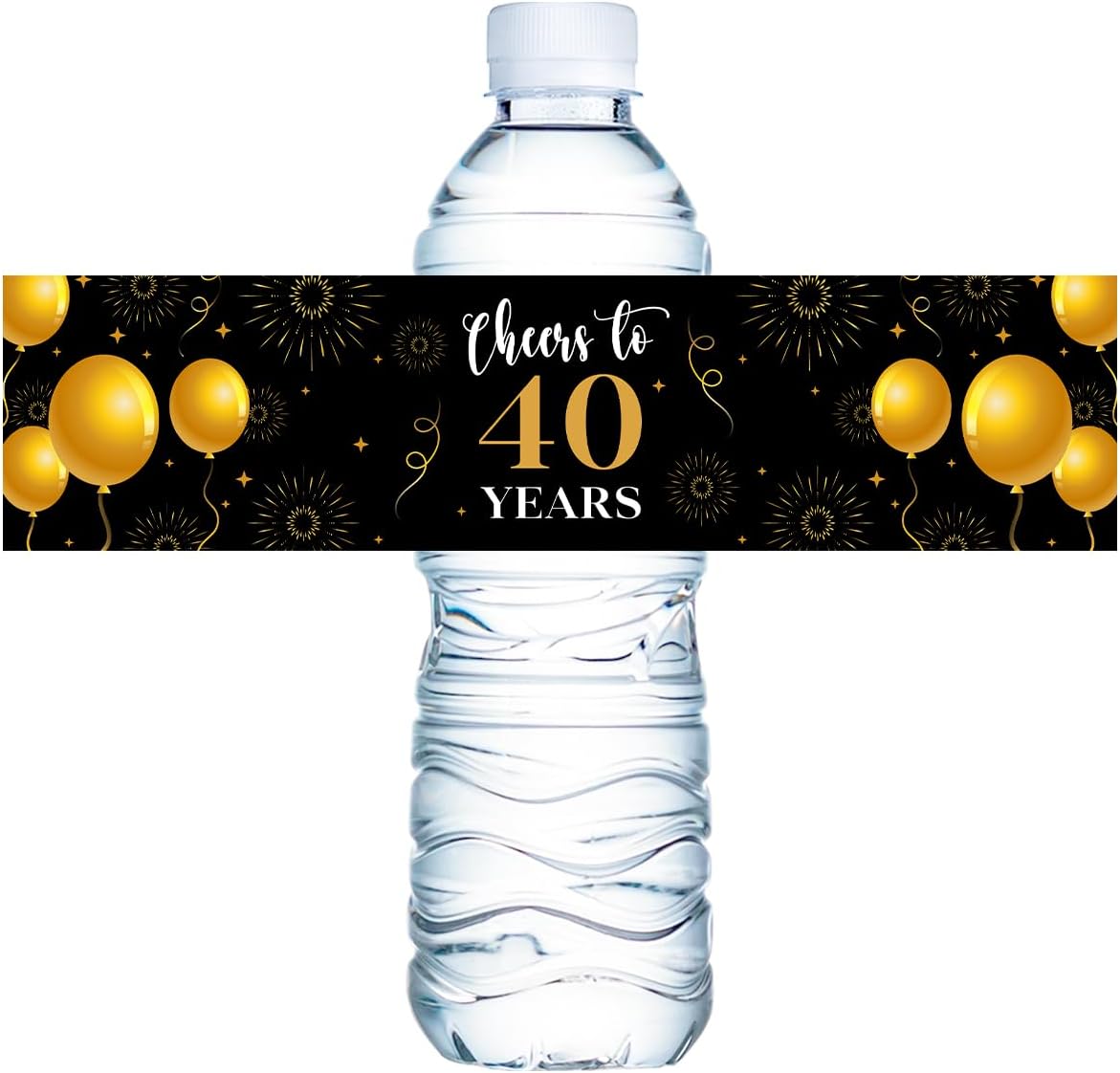 Amazon.com: 100PCS Pieces 40th Labels Sticker Labels Waterproof Wraps ...