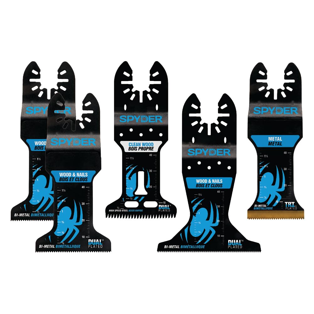 Bi-Metal Wood and Metal Cutting Oscillating Tool Blade 5-Pack - Amazon.com