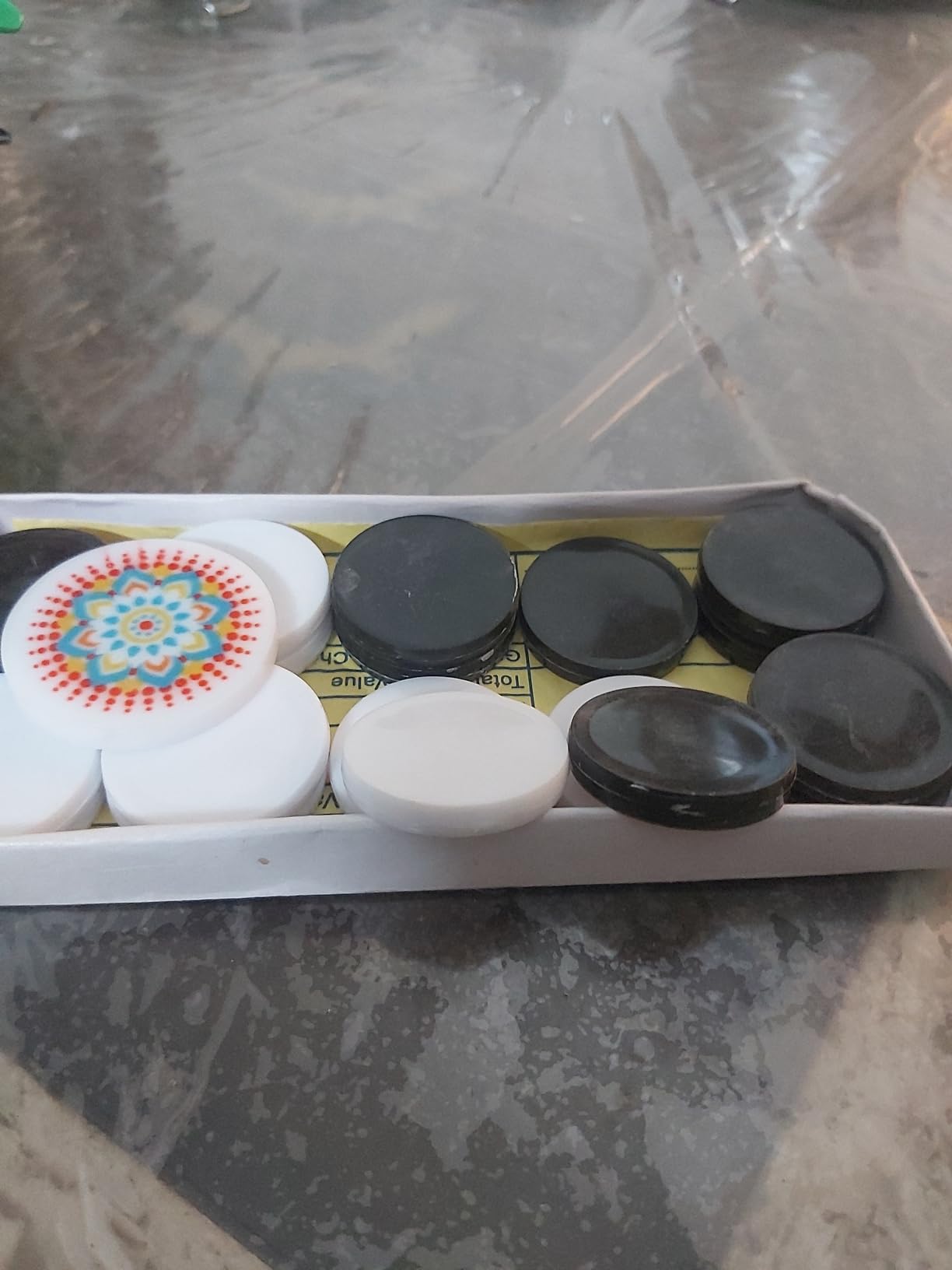 Buy Trex Sports Carrom Board 6MM Acrylic Plastic Coins with Striker ...