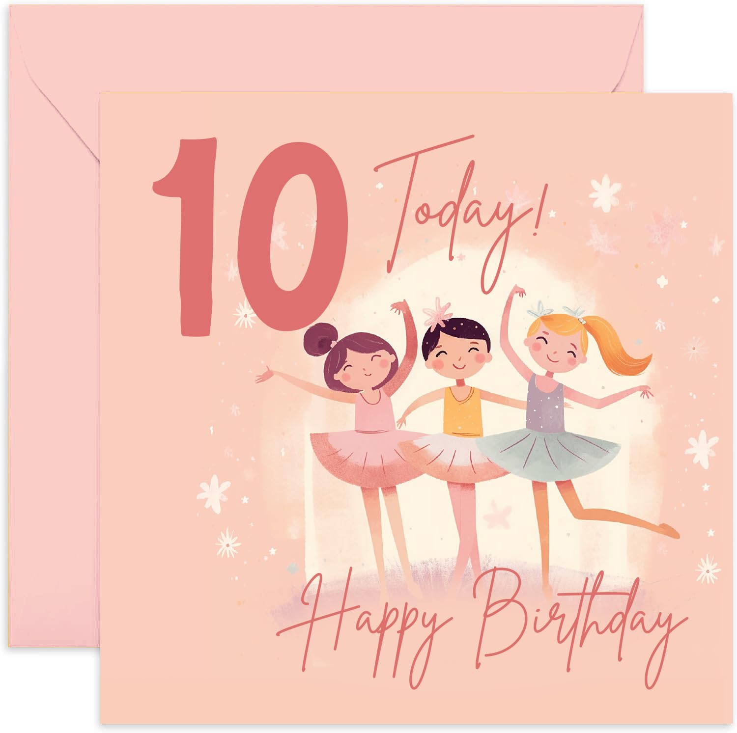 Amazon.com : Old English Co. Tenth Birthday Card for Girls - Happy 10th ...