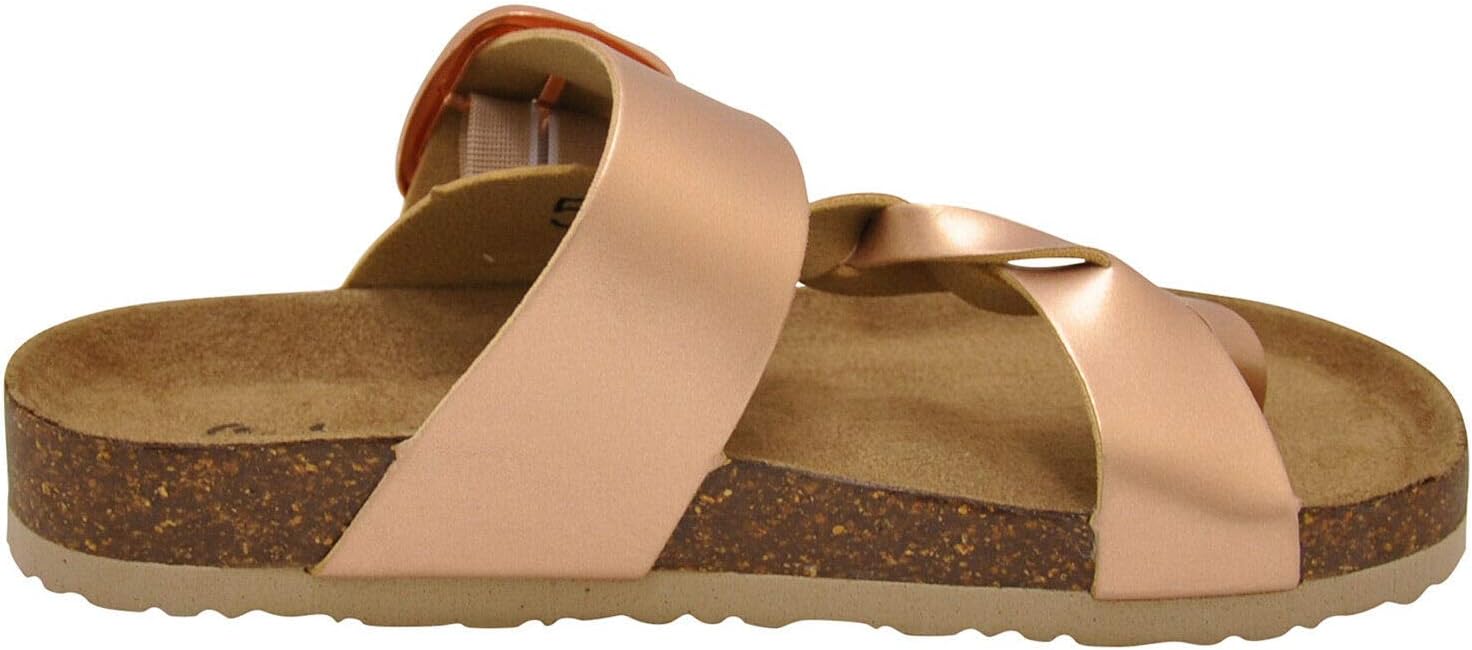 Amazon.com | Outwoods BORK 67 Womens Sandals (9, Rose Gold) | Flats